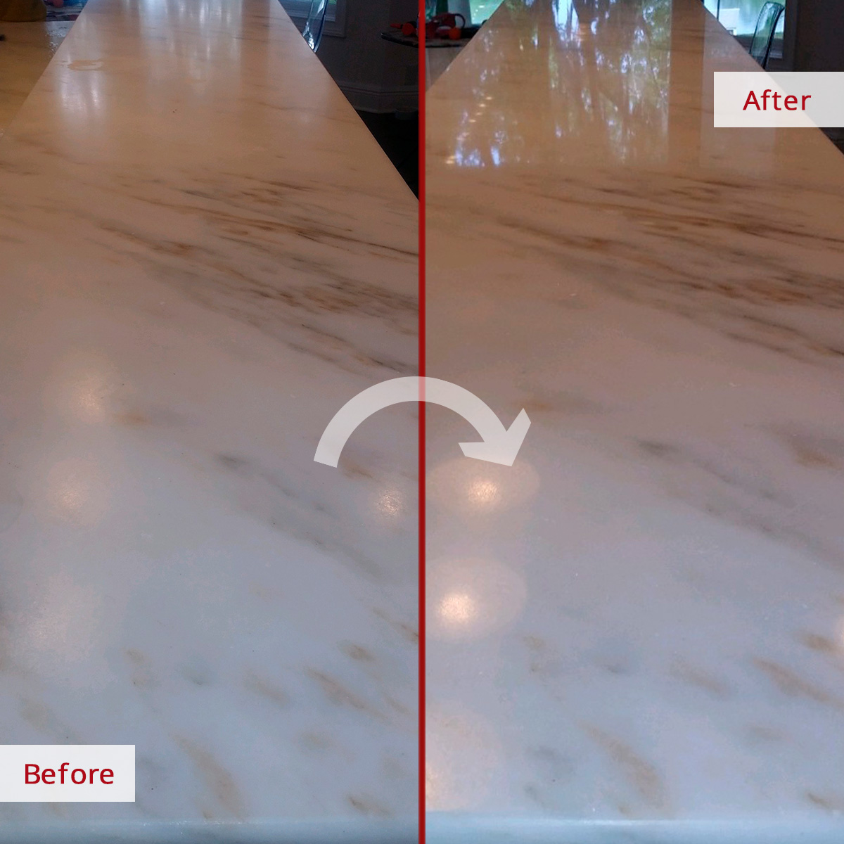 A Kitchen Countertop in Winter Park FL Recovered Its Shine After a ...